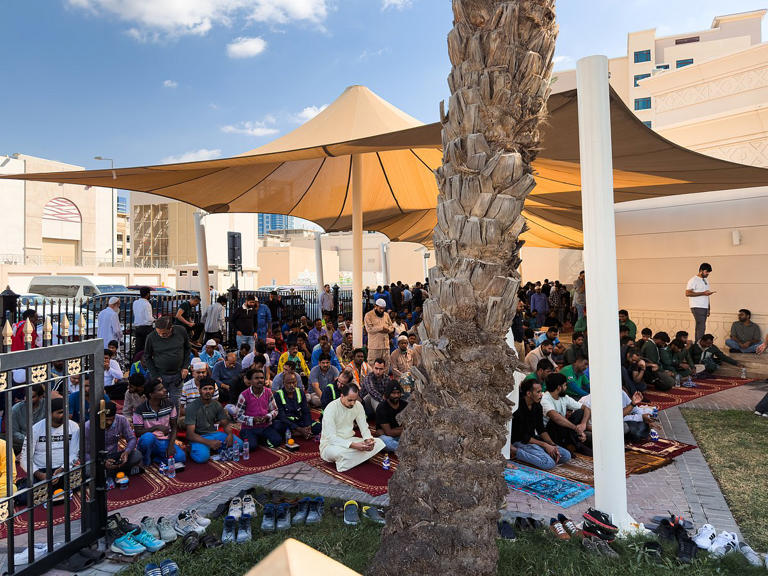 UAE mosques observed Friday prayers at the new 12.45 pm timing