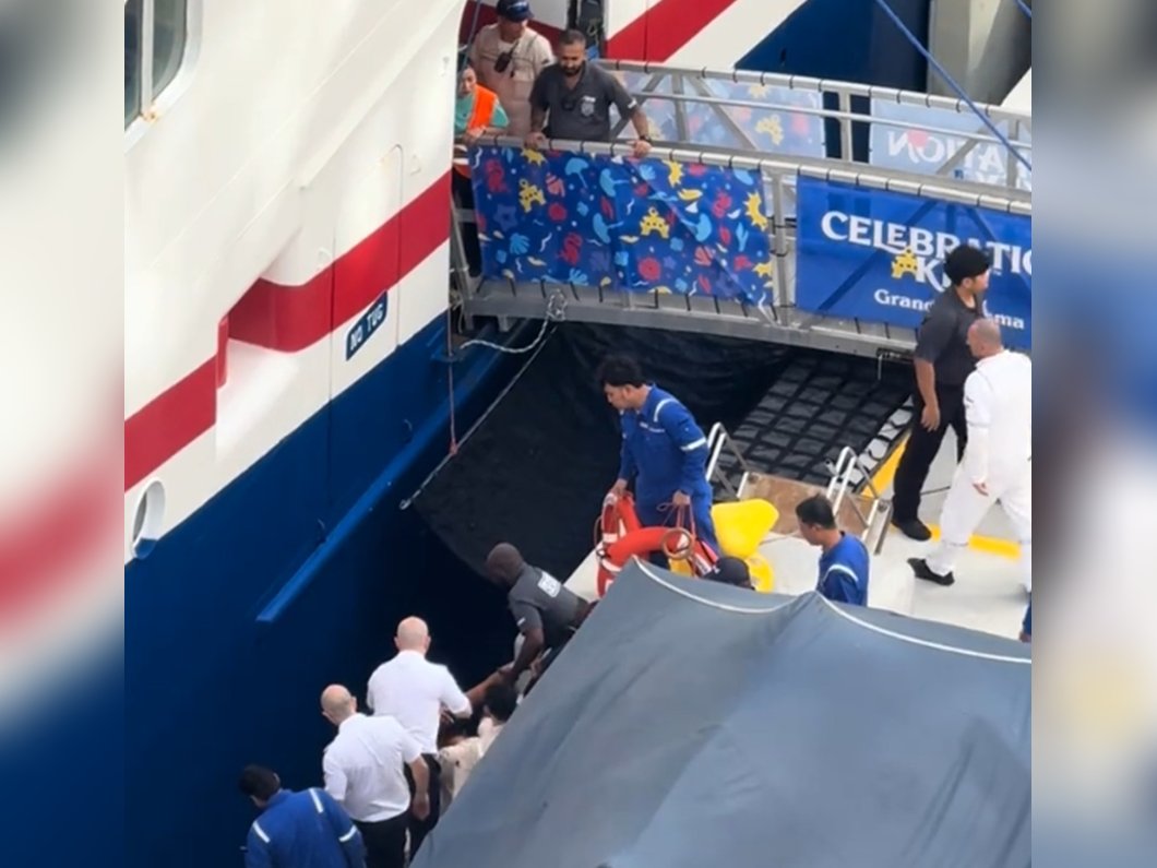 Fell off the pier: Mother jumps after her little daughter