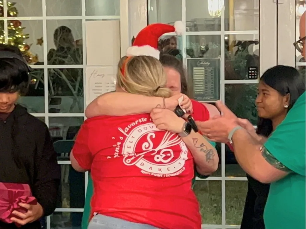 She borrowed cars for months then her bosses handed her a set of keys