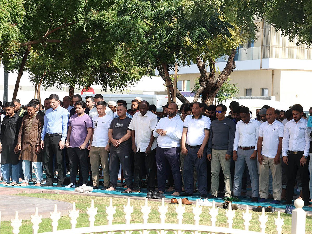 UAE mosques observed Friday prayers at the new 12.45 pm timing