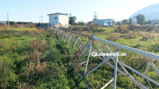 Κρήτη: Έπεσε η κεραία της ΕΡΤ στη Σούδα - Τι συνέβη (Εικόνες, Βίντεο)