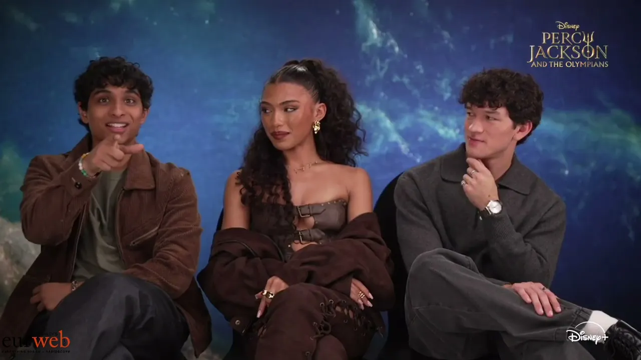 Percy Jackson season 2 cast interview | Aryan Simhadri, Dior Goodjohn ...