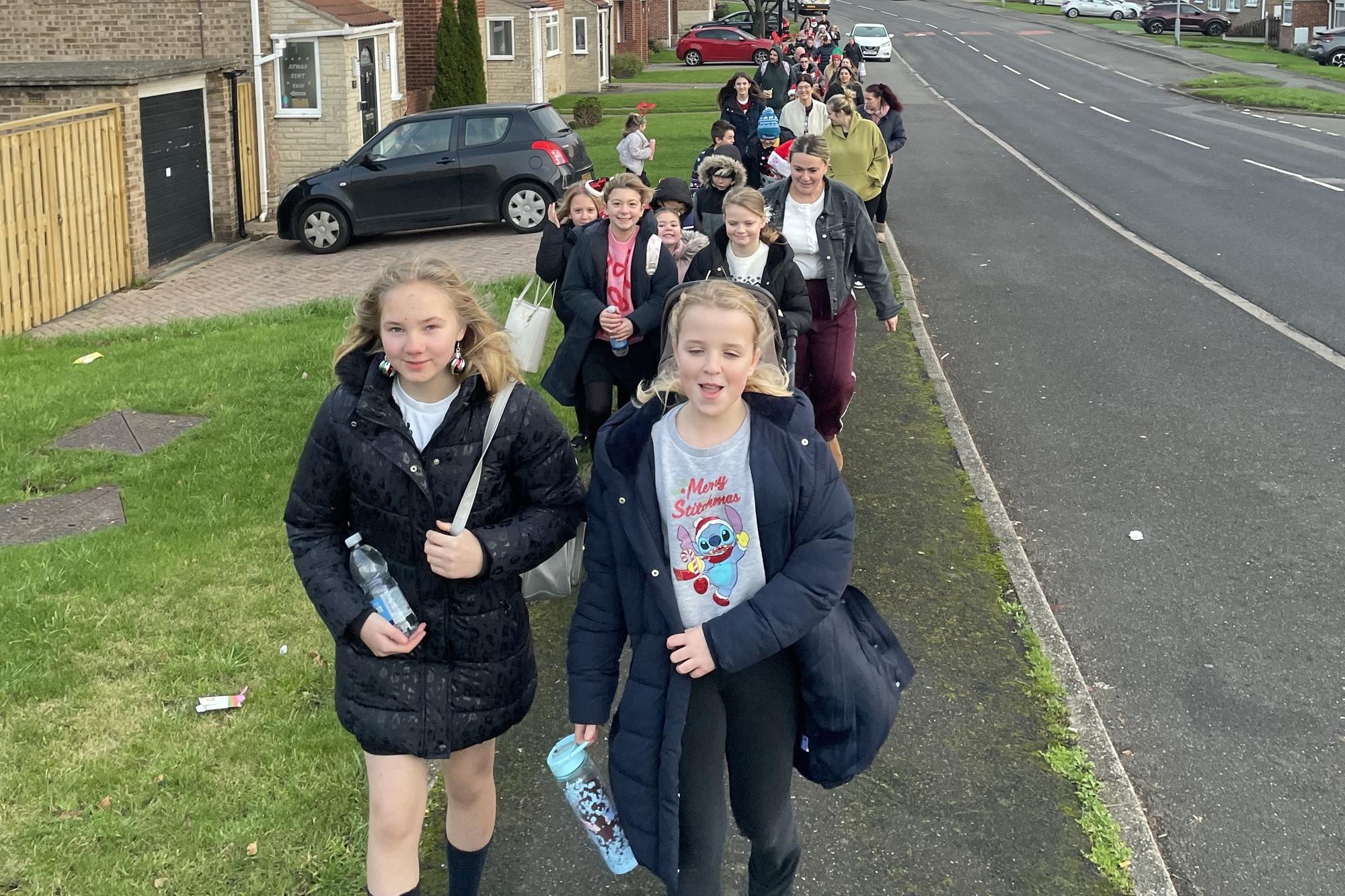 Pupils take road safety in their stride