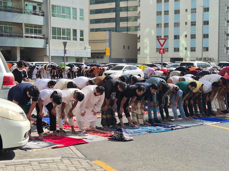 UAE mosques observed Friday prayers at the new 12.45 pm timing