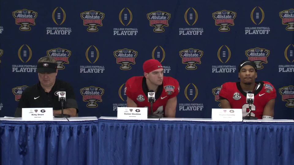 News conference: Kirby Smart, Gunner Stockton, Daylen Everette postgame ...