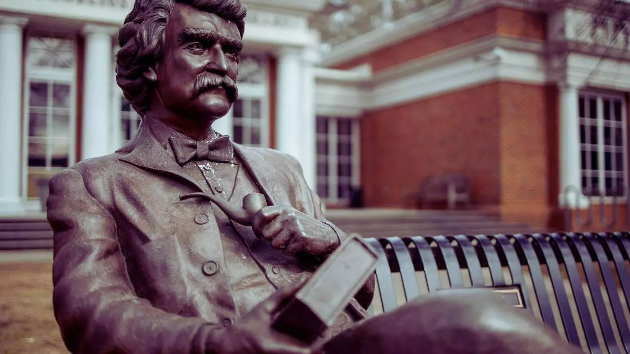 Quote of the day by Mark Twain: "A man can never be comfortable in life ...