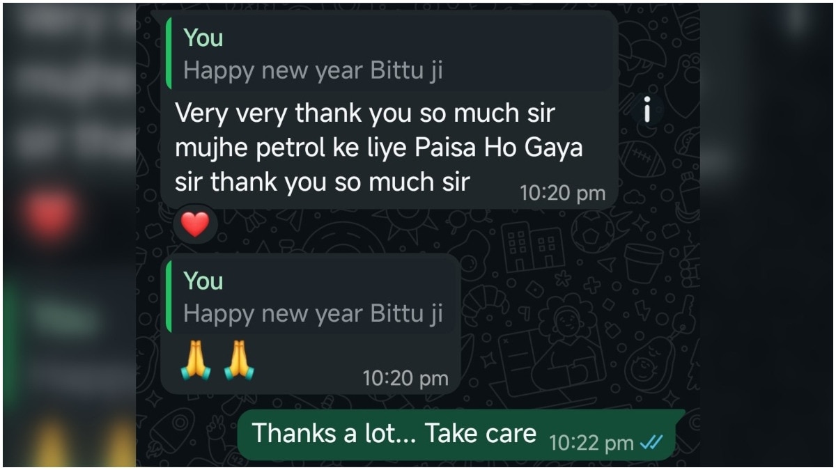 Man tips Rs 501 to delivery agent on New Year's Eve, emotional reply ...