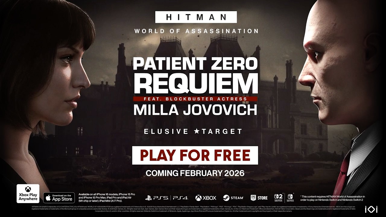 Hitman World of Assassination Patient Zero Requiem Milla Jovovich trailer