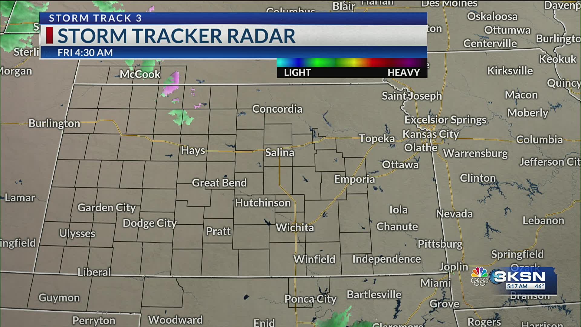 Friday morning forecast