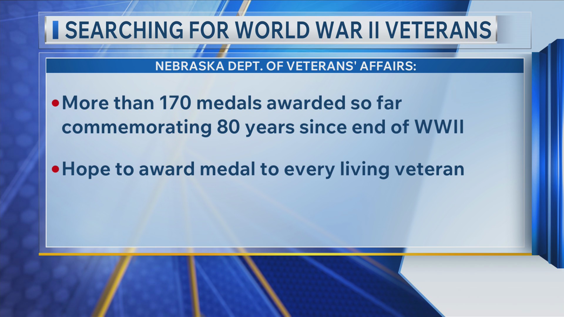 Searching for World War II veterans