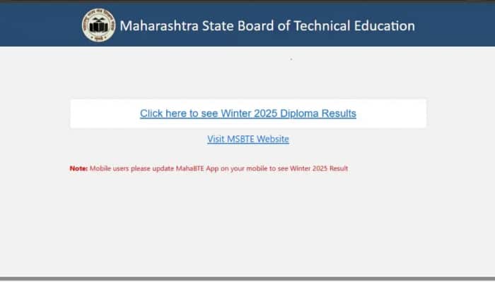 MSBTE winter semester result 2025 out: Check how to download scorecard ...