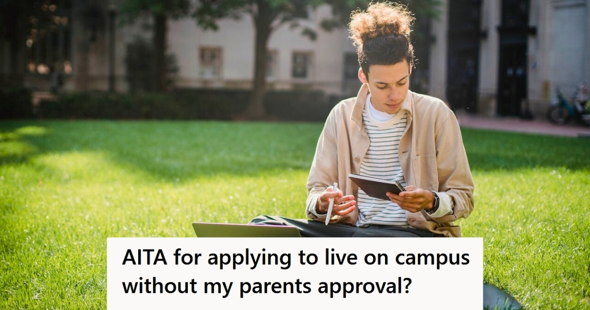 Young college student wants to live on campus and make friends, but he ...