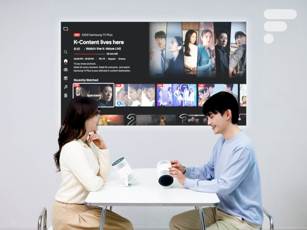 Samsung dévoile The Freestyle+ : un projecteur portable dopé à l’IA ...