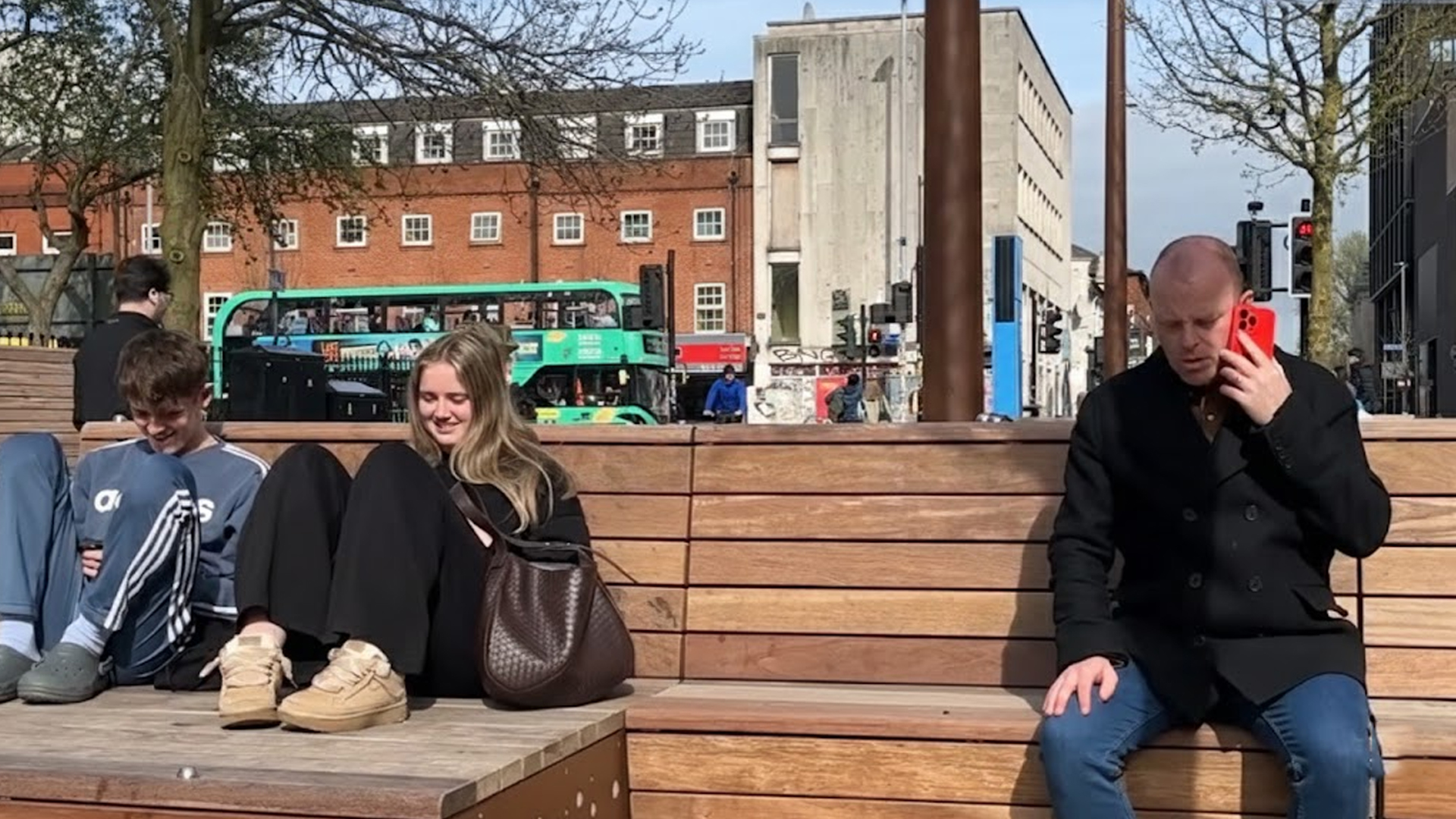 Public phone call prank