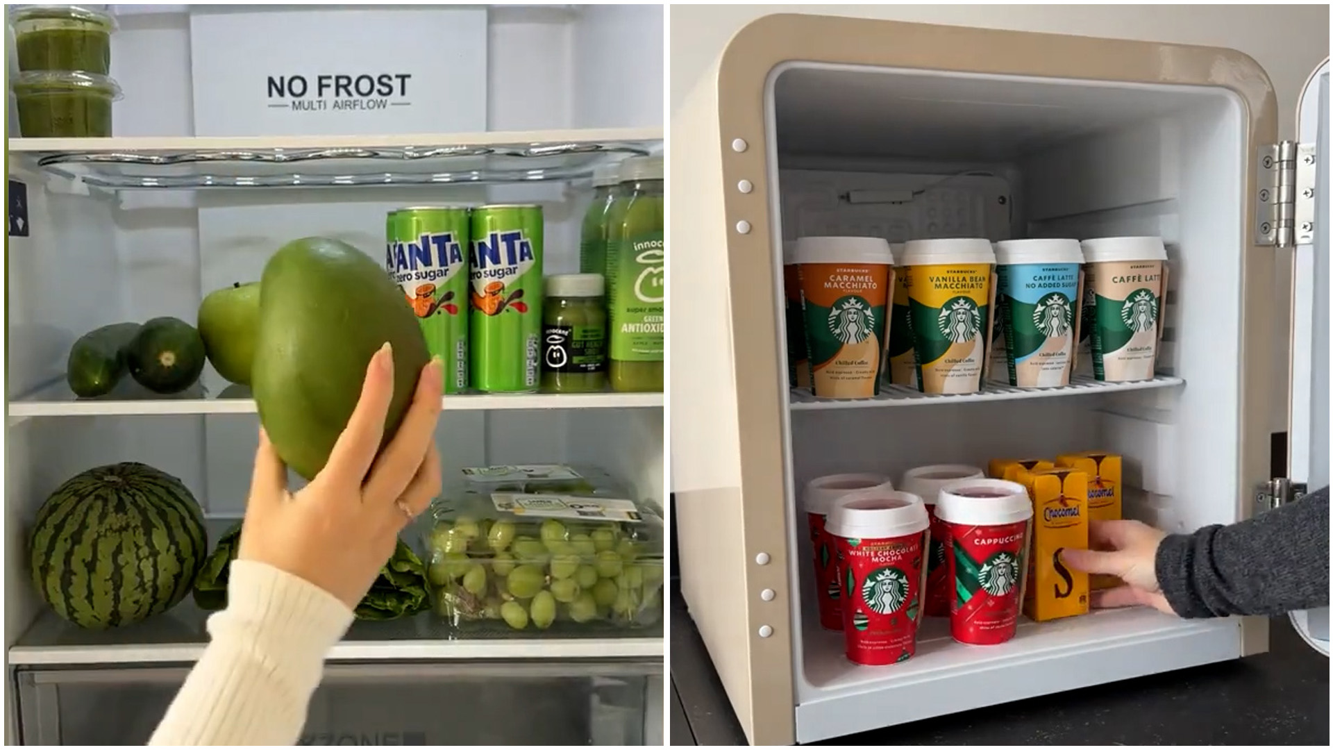 Satisfyingly restocking my fridge with fresh produce