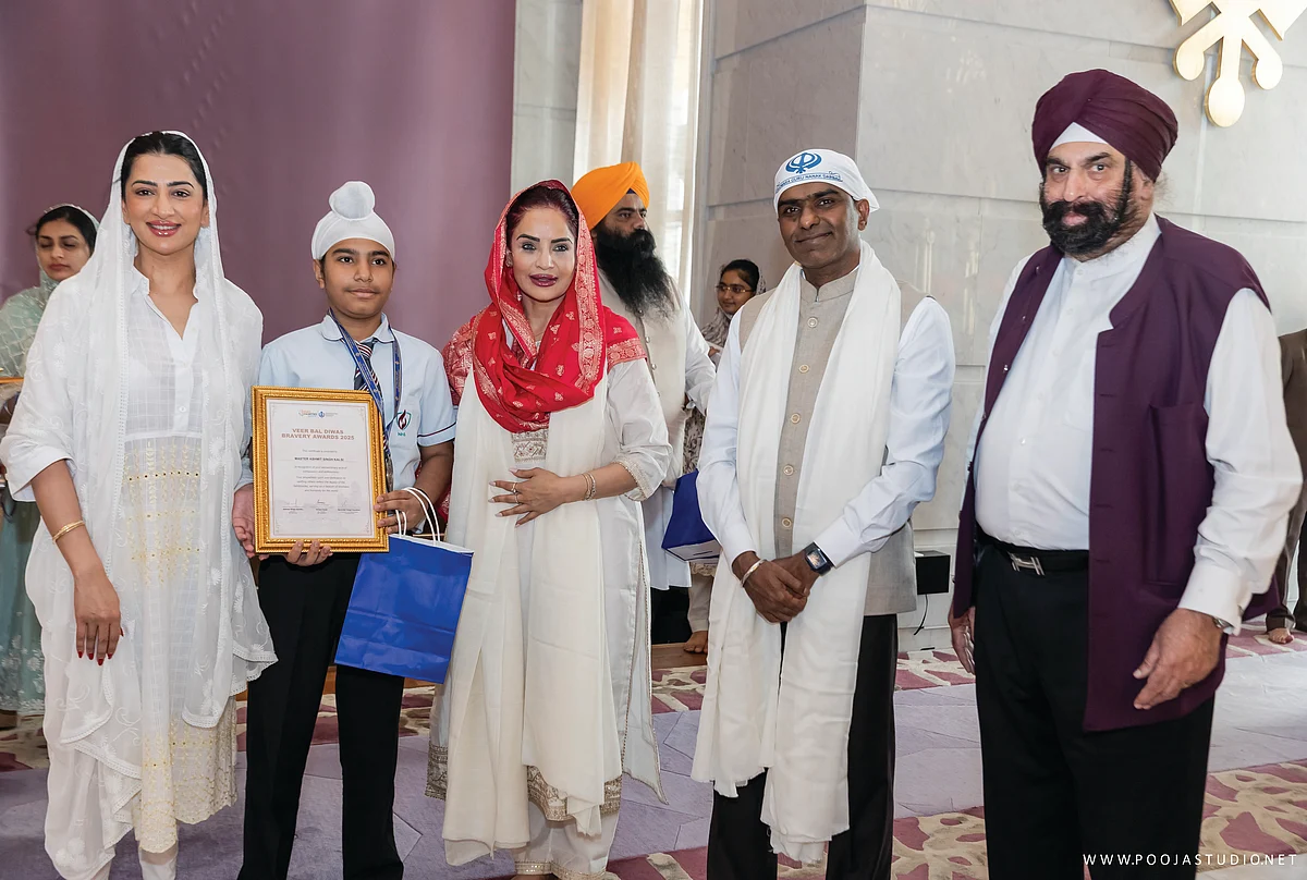 Veer Bal Diwas bravery awards celebrated at Guru Nanak Darbar Gurudwara ...