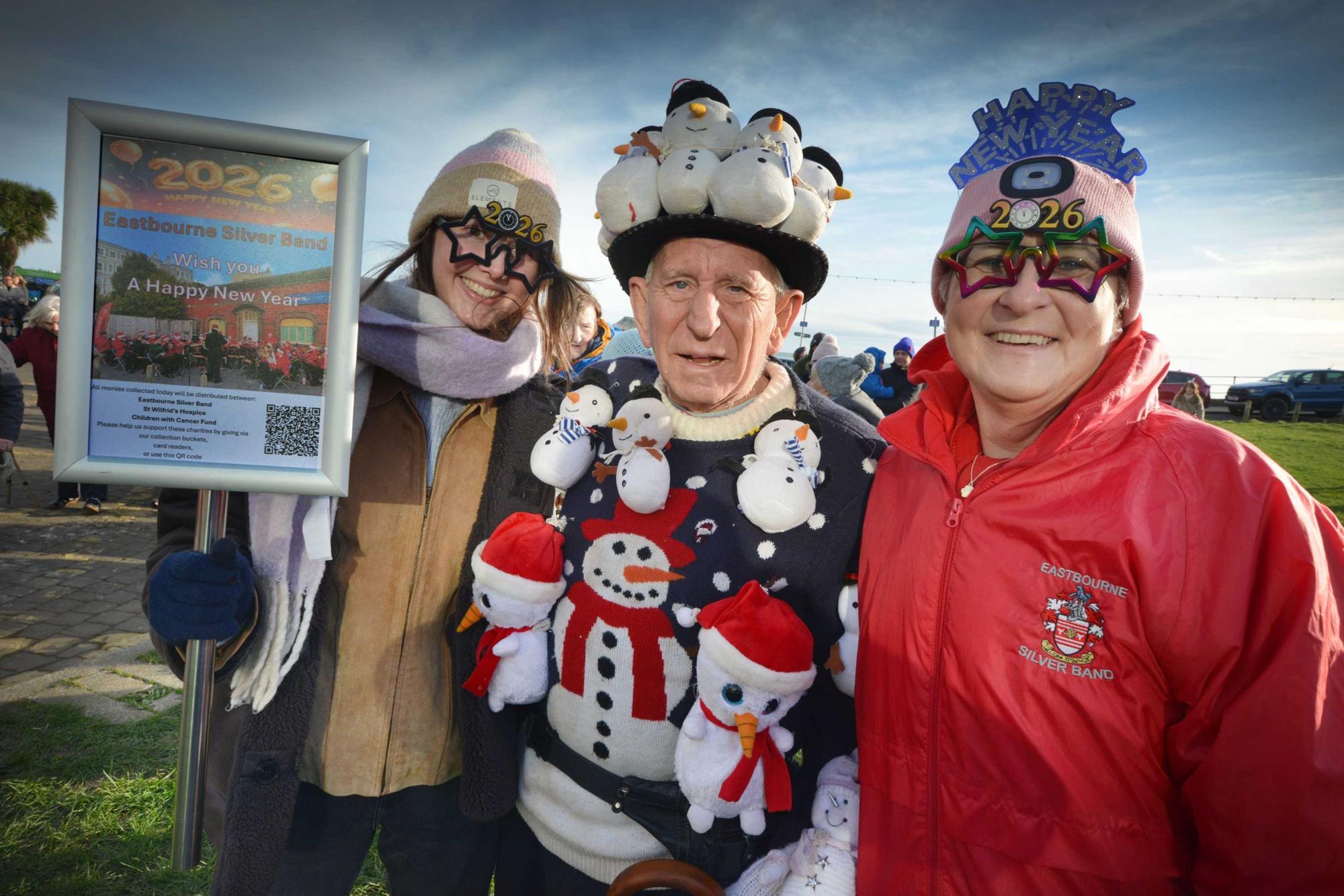Crowds flock as Eastbourne Silver Band rings in 2026