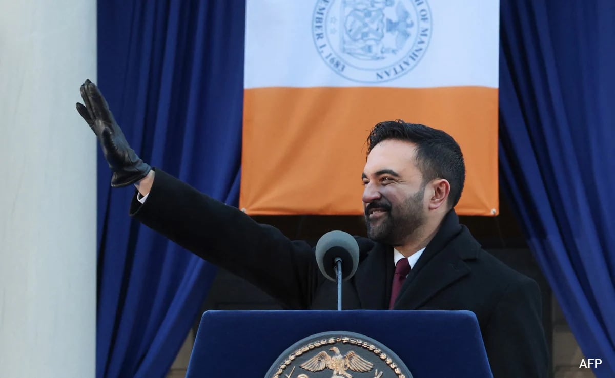 Nazi salute or something else? Zohran Mamdani's inaugural gesture is viral