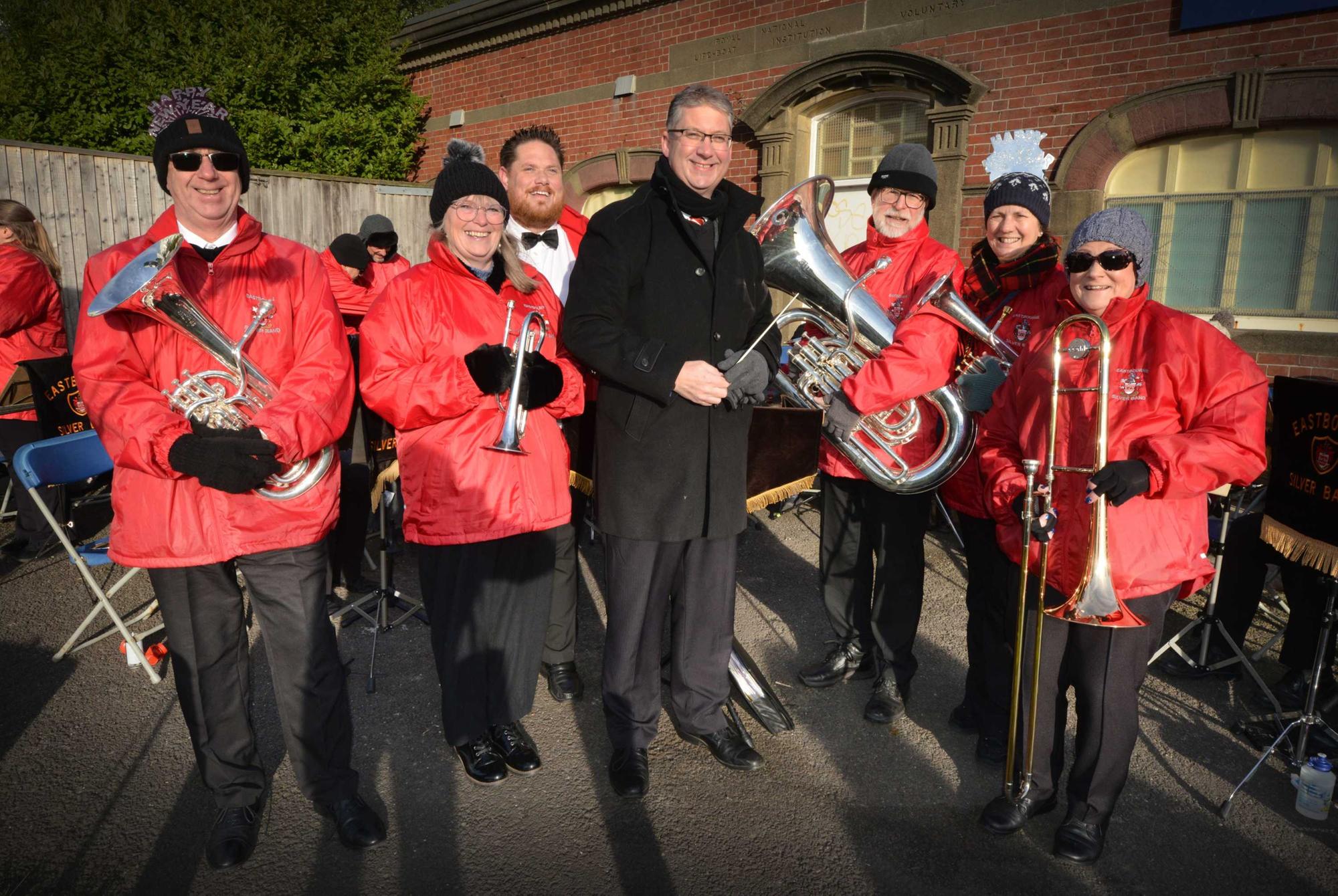 Crowds flock as Eastbourne Silver Band rings in 2026