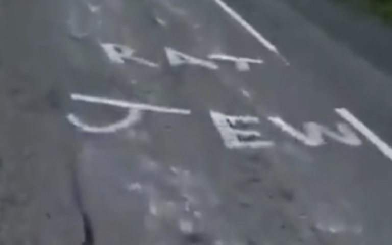 'Rat Jew' graffiti painted on Ireland road; police treating incident as ...
