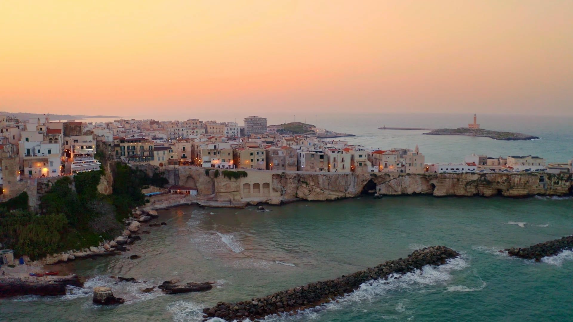 Vieste, Italien: Drohne entdeckt die Perle der Adria