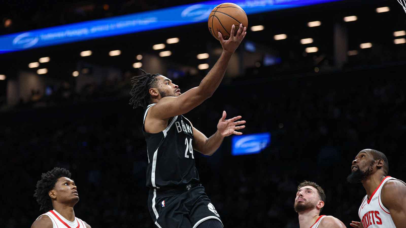 Nets’ Cam Thomas sidesteps question about coming off bench in Rockets loss