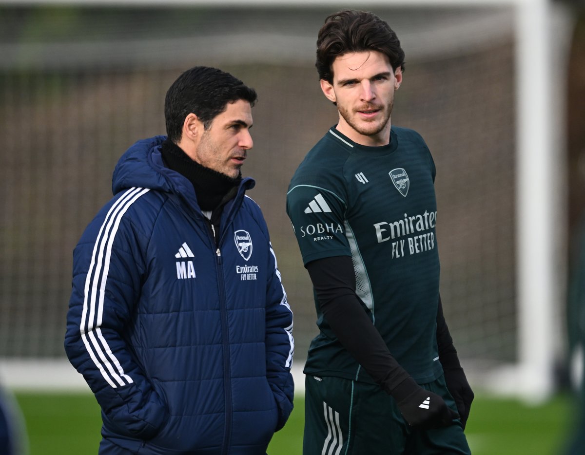 Arteta reveals Rice injury latest in three-man Arsenal update