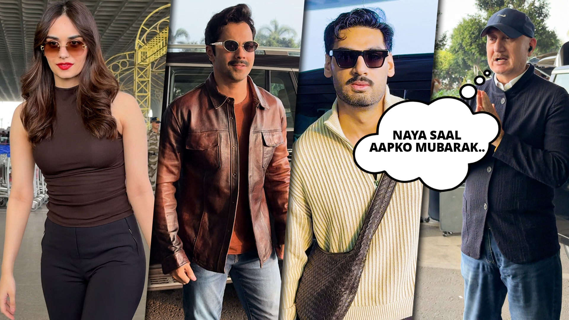 Bollywood celebrity airport spotting: Manushi Chhillar, Anupam Kher ...