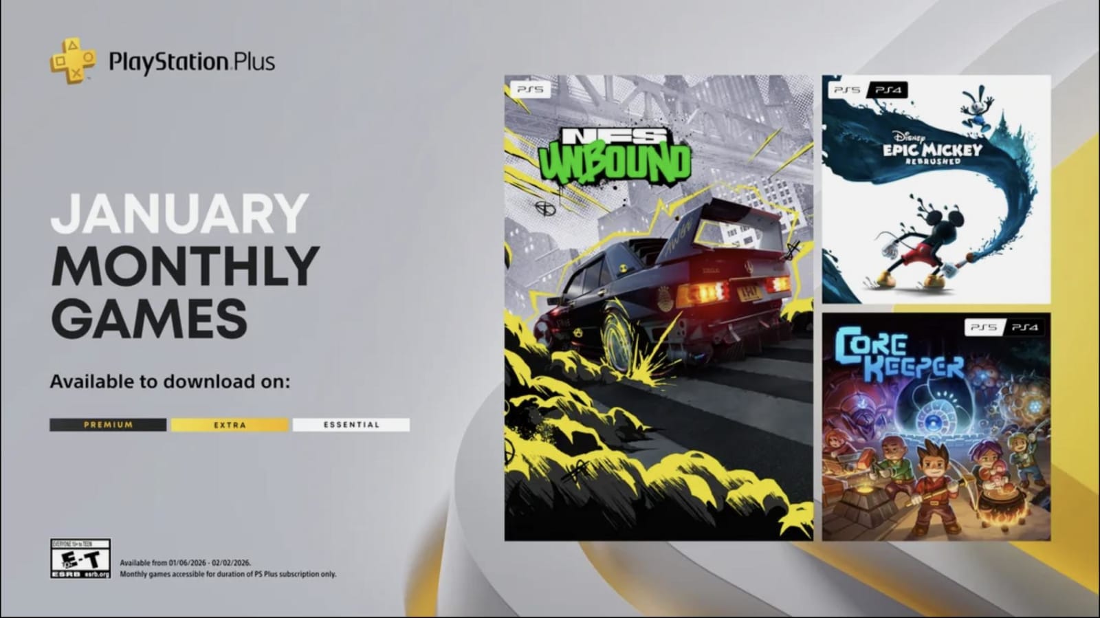 PlayStation Plus January 2026 reveals games — Need for Speed Unbound ...