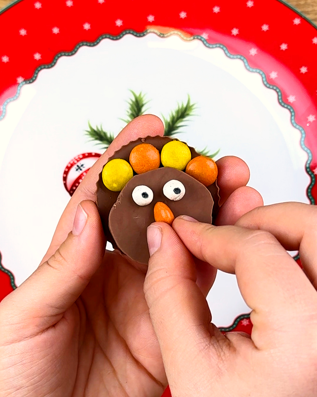 Thanksgiving candy crafts with peanut butter cups
