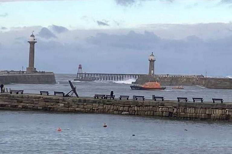 Whitby beachgoer cut off by tide as huge rescue operation launched