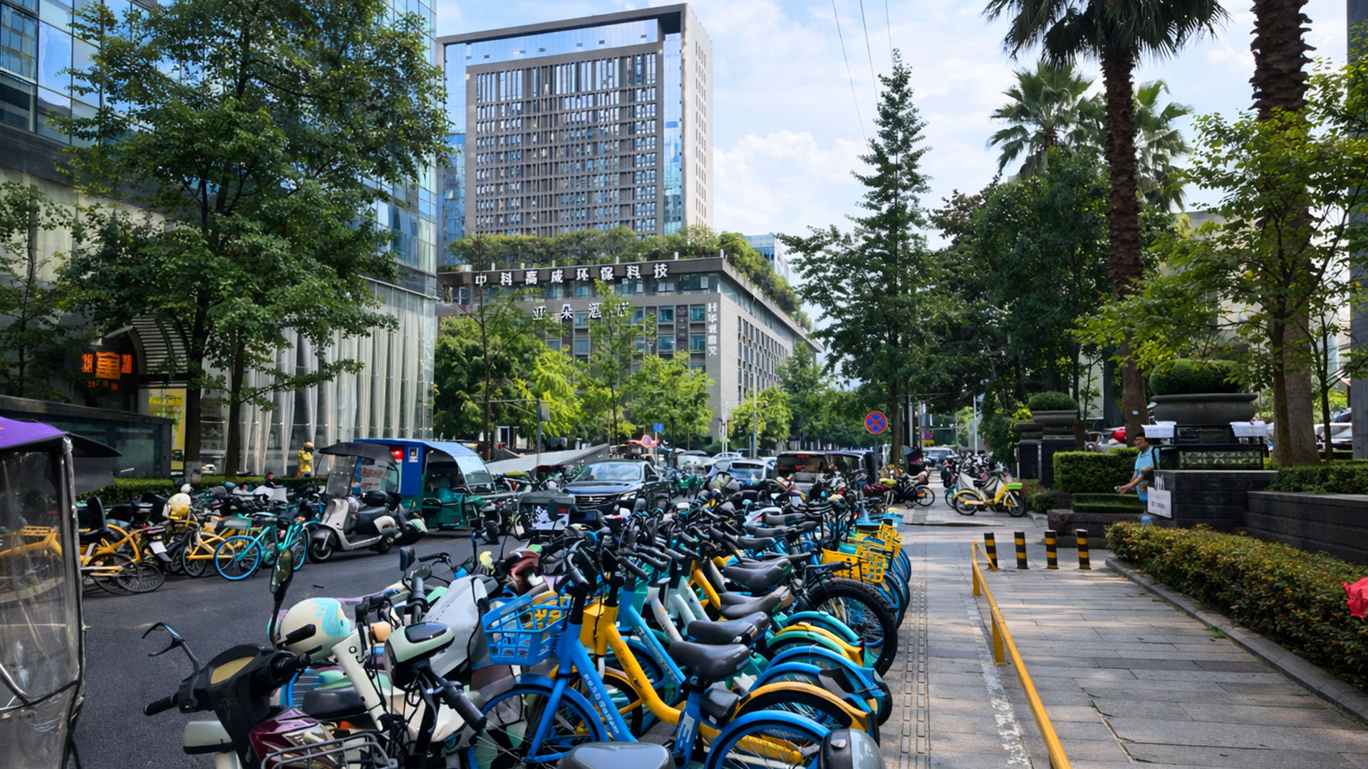 Bikes and scooters dominate Chengdu’s streets