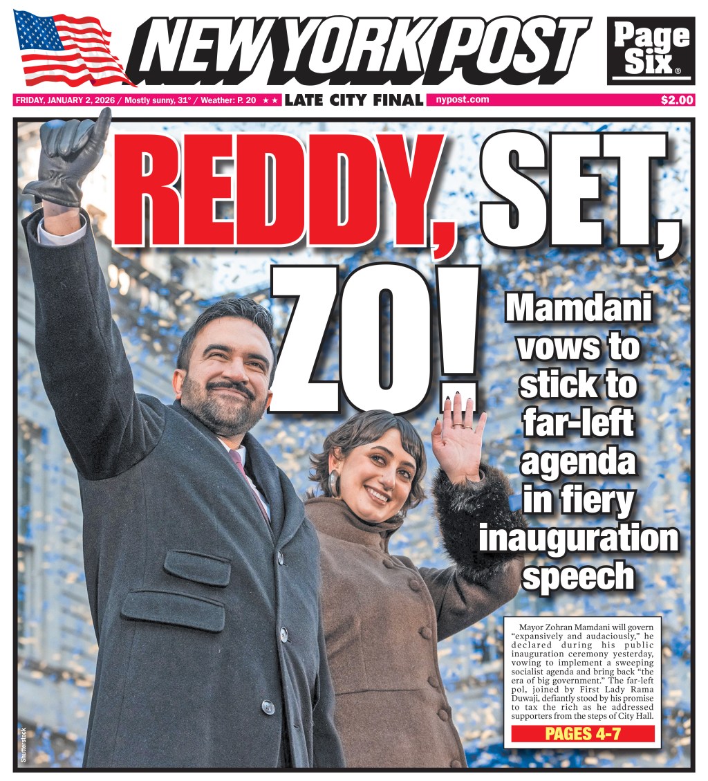Mayor Zohran Mamdani defiantly vows to stick to socialist agenda in ...