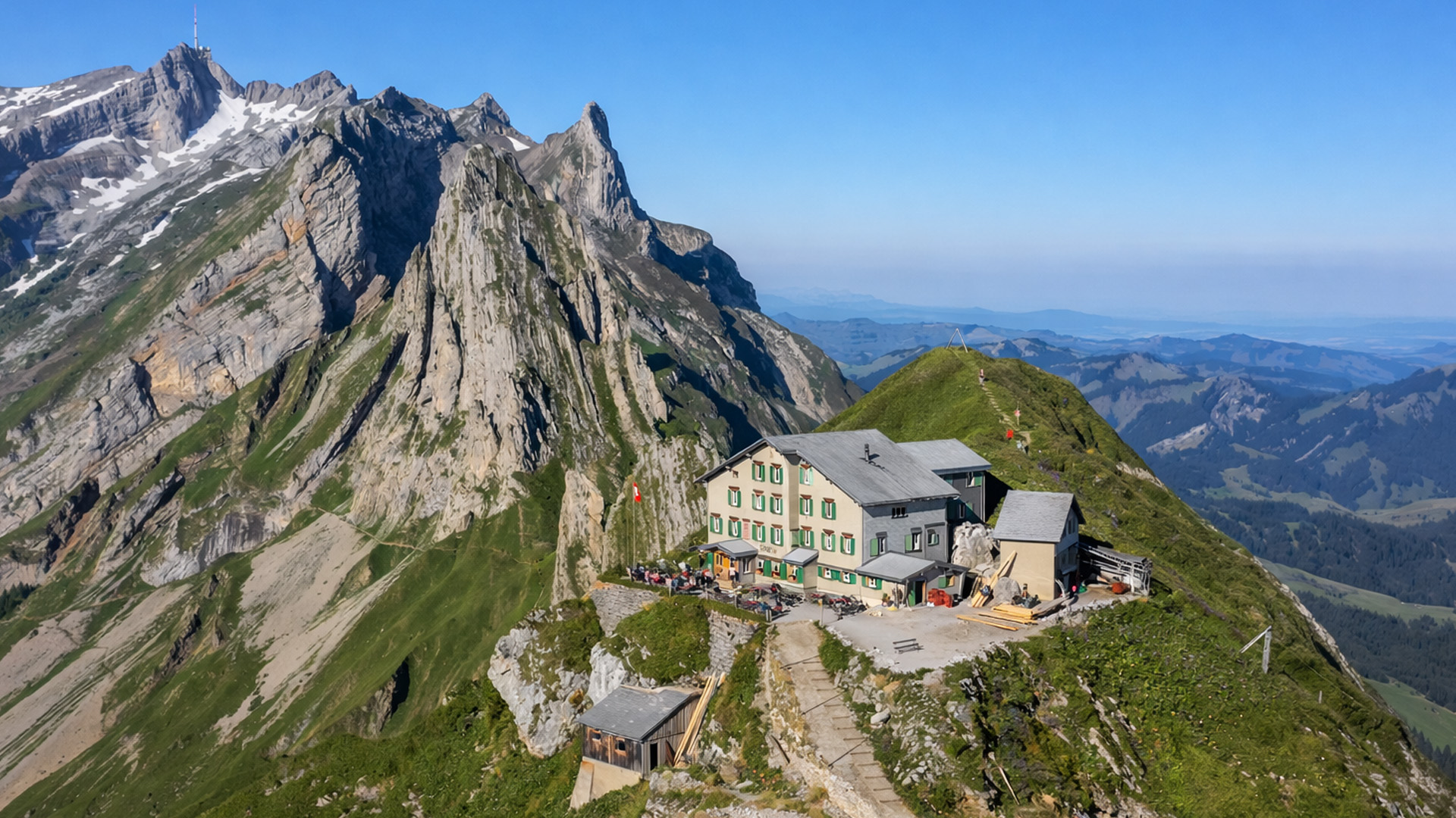 Would you stay here at the edge of a cliff?