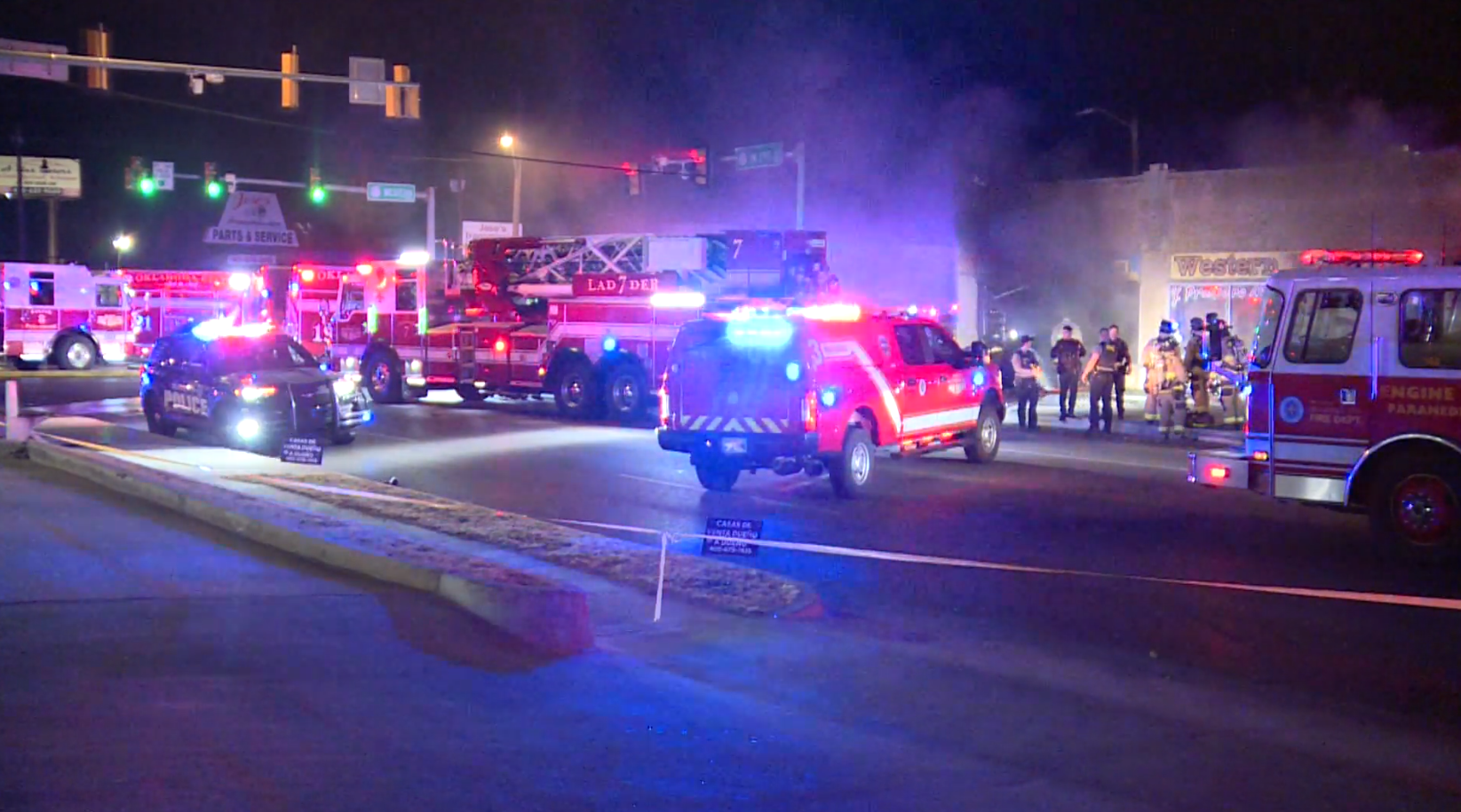 Two dead after car crashes into building, sparking fire in southwest OKC