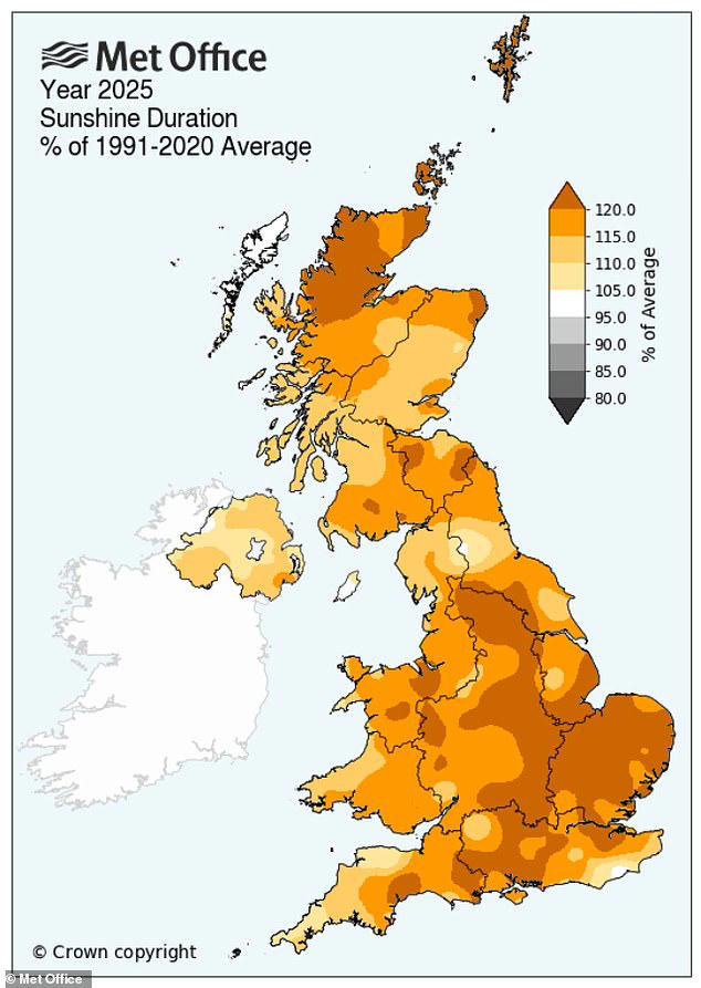 2025 was Britain's hottest year on record: Average UK temperature hit a ...