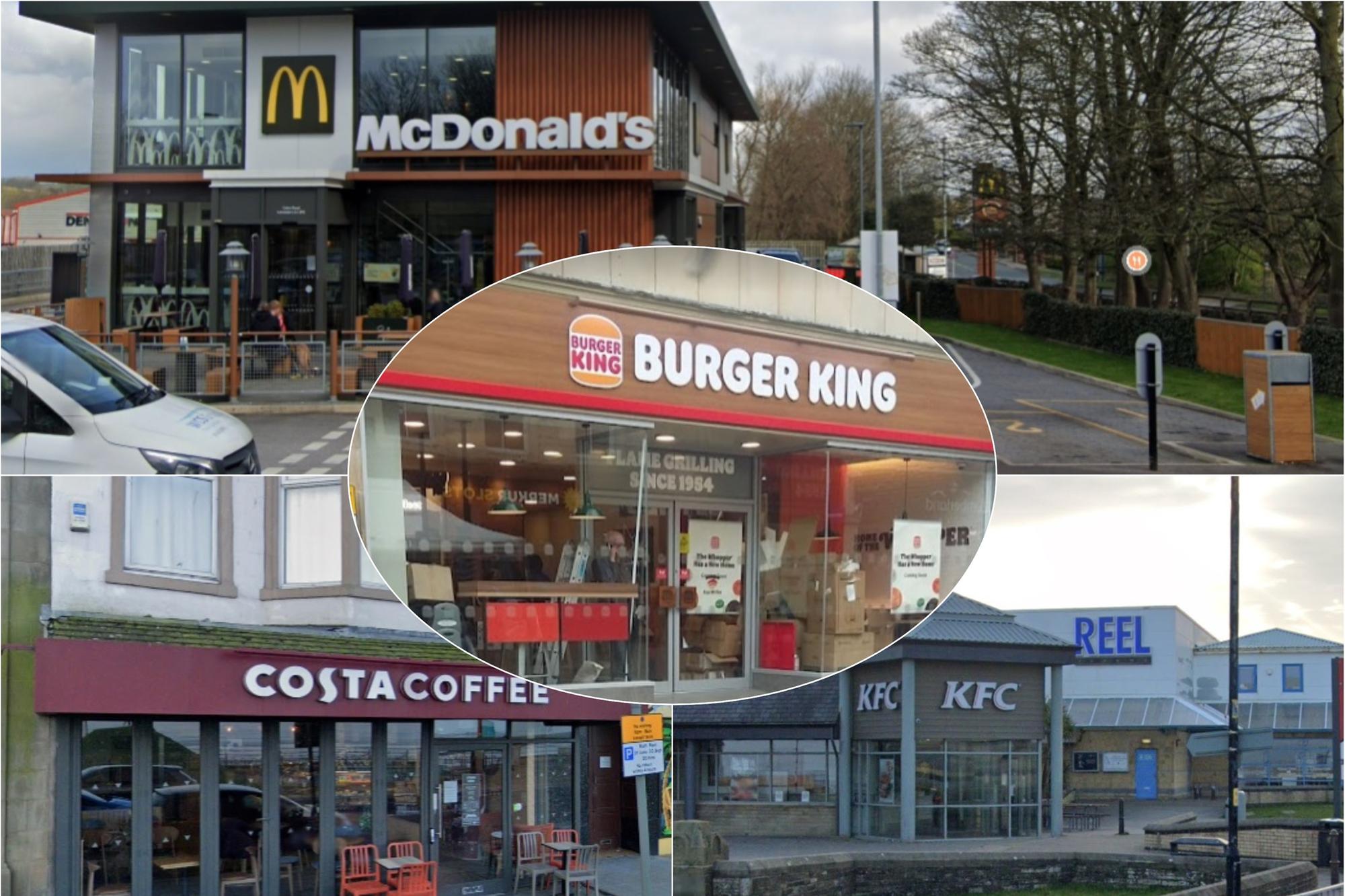 Food hygiene ratings for every fast food restaurant in Lancaster and ...