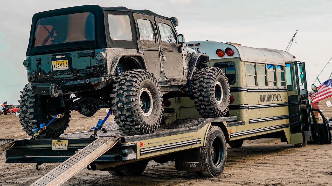 Converting a school bus into a toy hauler camper