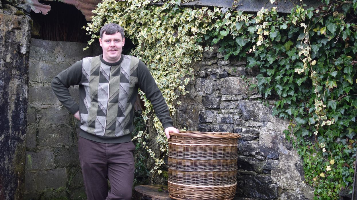 Irish basket weaver takes craft to Glastonbury and beyond