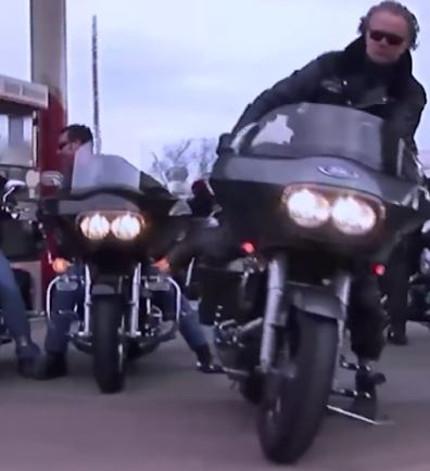 An unexpected encounter with a local motorcycle club