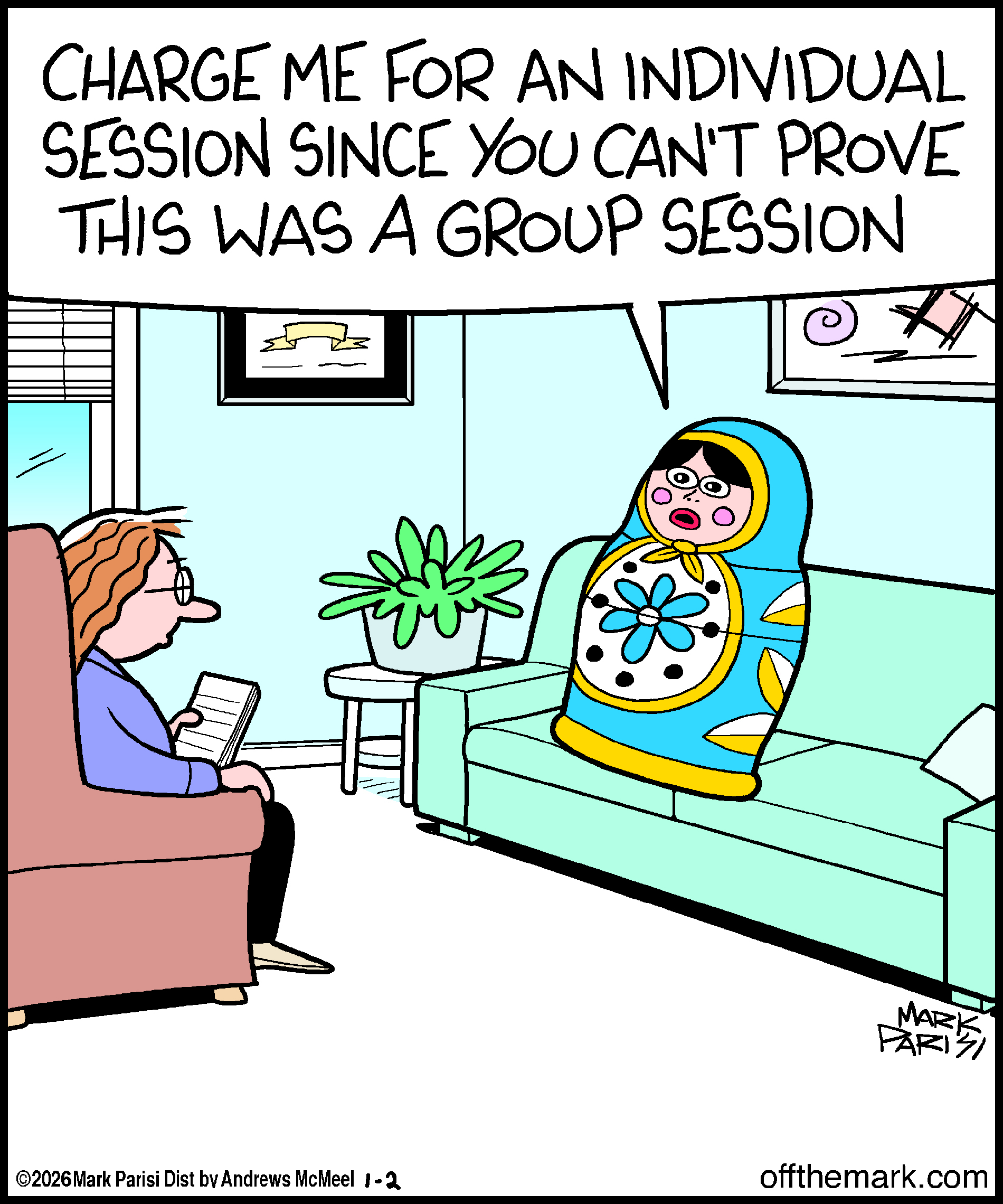 Off the mark by Mark Parisi