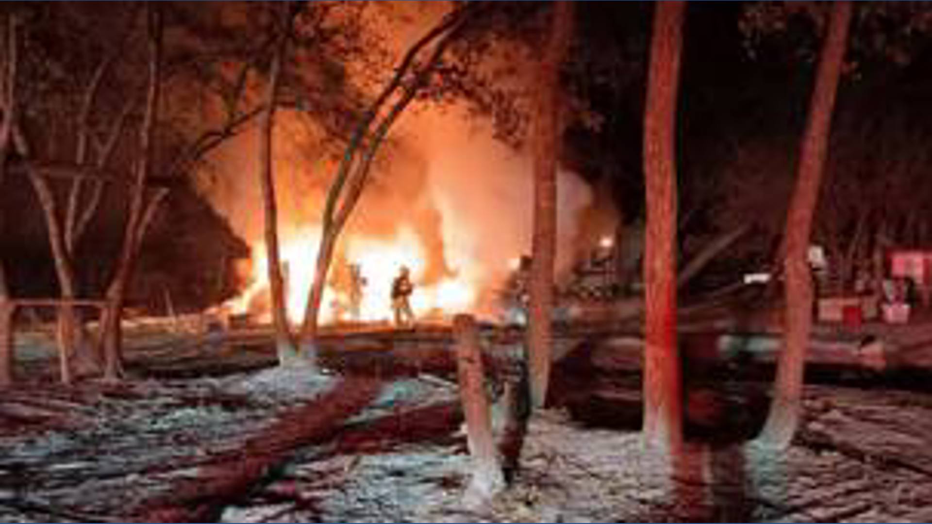 2 people airlifted to burn center after Friday morning RV fire