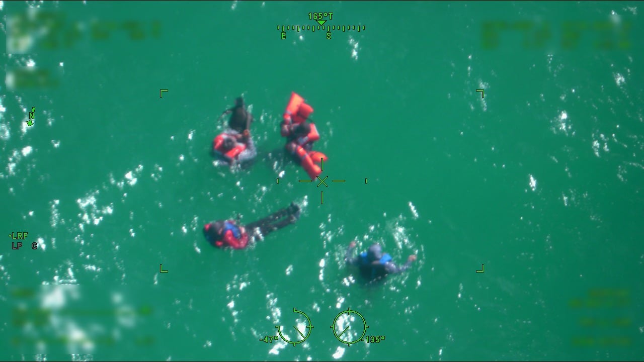 Coast Guard rescues four people from capsized boat near Key West
