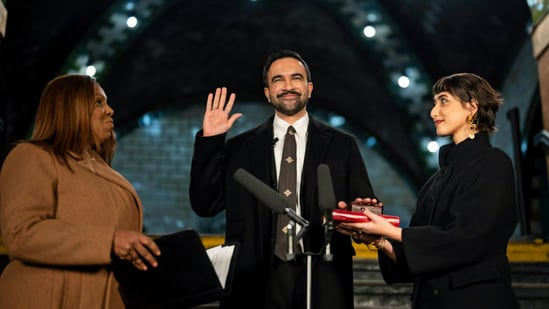 Zohran Mamdani wore Assamese silk to take his New York mayoral oath ...