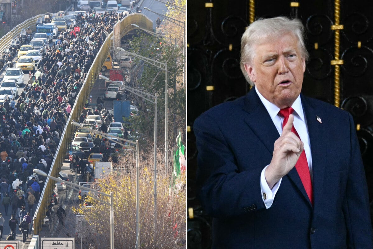 Trump issues ominous threat amid protests in Iran: "We are locked and ...