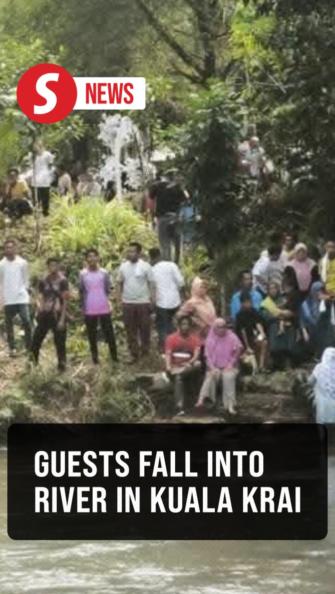 Over 50 wedding guests fall into river in Kuala Krai after suspension ...