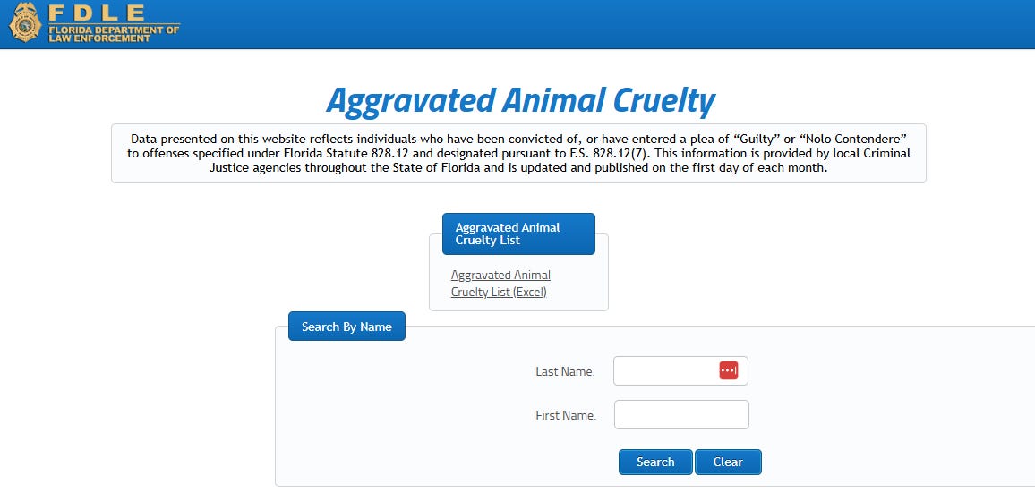 Florida's animal abuse database is live with about 1,700 entries, few ...