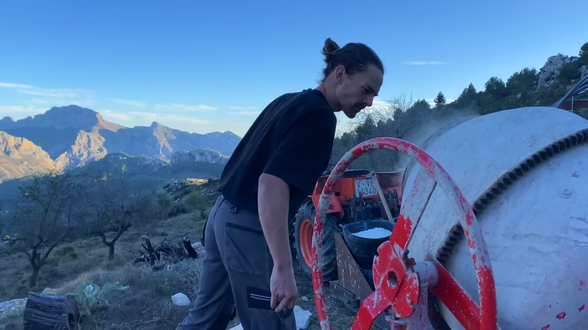 Building a polytunnel on an off-grid mountain homestead