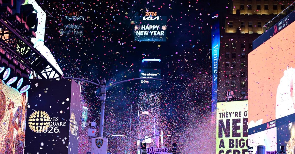 The Times Square New Year's Eve ball drop wasn't shown in its entirety ...