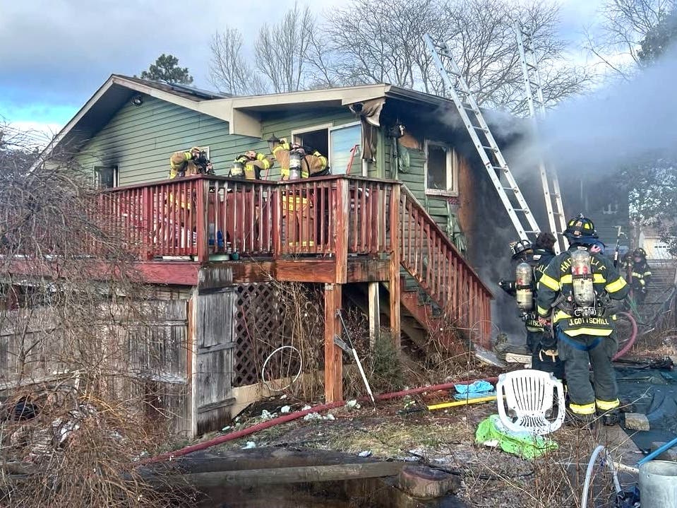 Firefighters save cat, dog from New Year's Day fire in Warwick